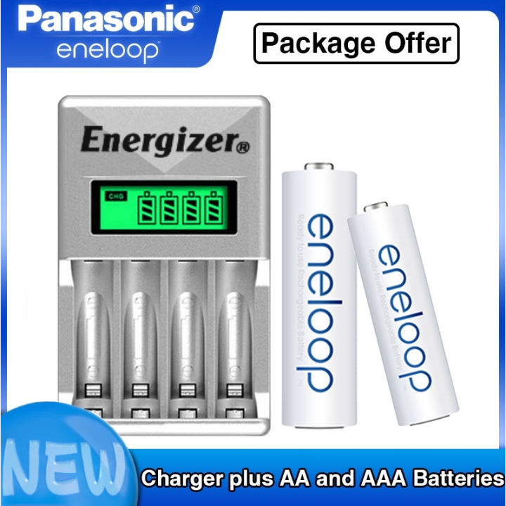 Panasonic Eneloop AA 1900mAh/AAA 800mah + charger AA / AAA eneloop ...