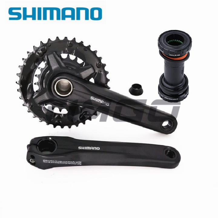 Shimano FC-MT210 MTB Mountain Bike 2 × 9 Speed Hollowtech Crankset 36 ...