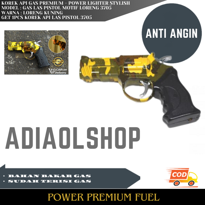 Korek Api Bara Model PS Phyton Mini Revolver Korek Api Unik Model ...