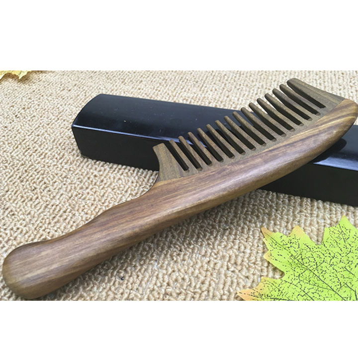 Fangfang 1pc Durable Handmade Wooden Sandalwood Wide Tooth Wood Comb ...
