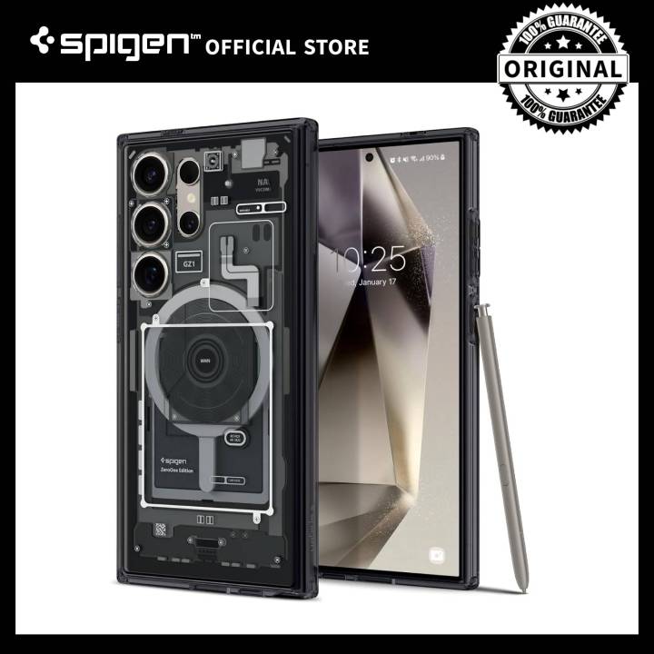 Spigen Galaxy S24 Ultra Case Ultra Hybrid OneTap Metal Ring Mag Fit ...