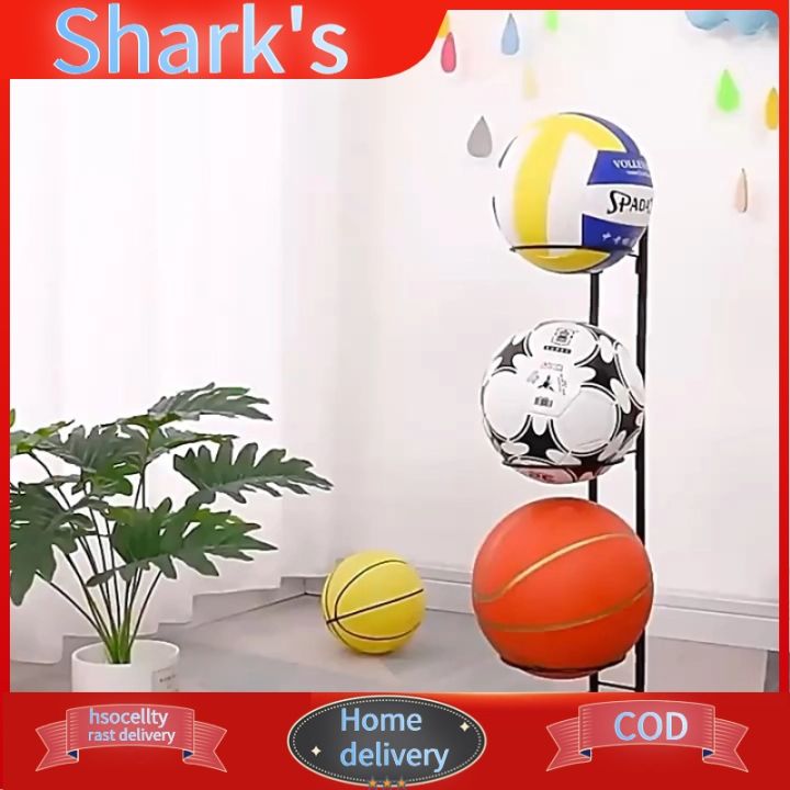 Shark's Basketball Ring 3 Tier Cube Indoor Removable Vertical Space ...