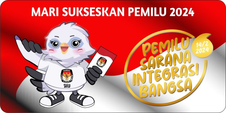 STIKER VINYL MASKOT PEMILU 2024 SUKSESKAN PEMILU | Lazada Indonesia
