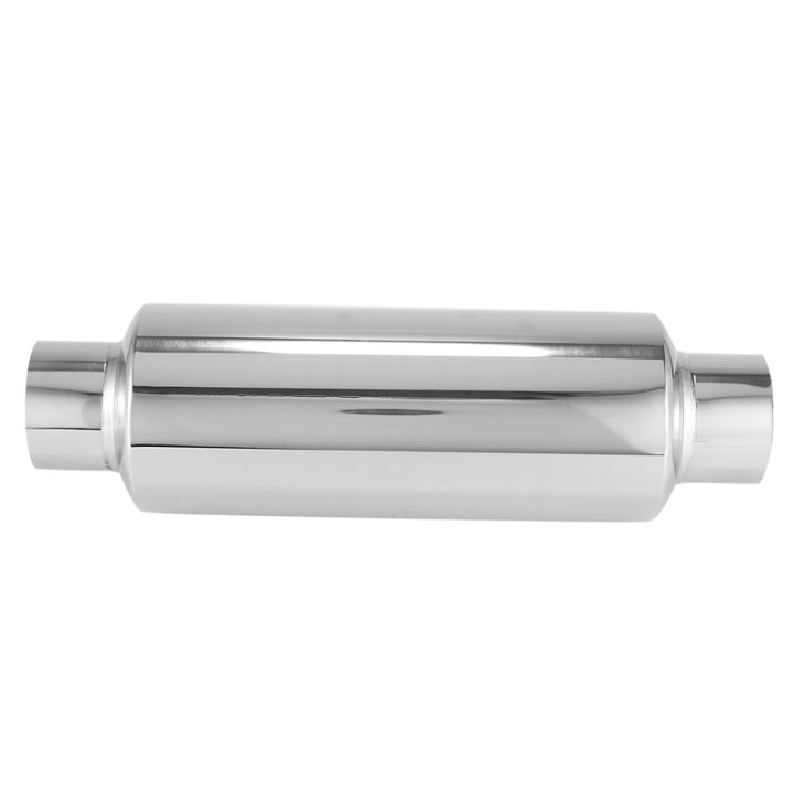 Car Exhaust Muffler 2.5 Inch Inlet Stainless Steel Universal Resonator ...
