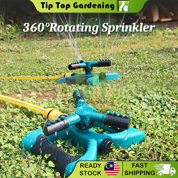 360° Rotating Lawn Sprinkler Automatic Garden Water Spray Irrigation ...