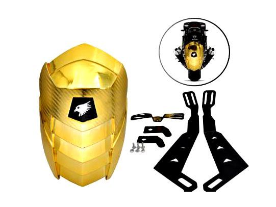 UNIVERSAL EAGLE EMBLEM REAR MUDGUARD CARBON / REAR TIRE HUGGER WITH ...