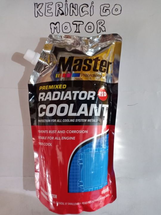 Master Air Radiator Coolant Merah 1 Liter Cairan Pendingin Mobil Motor ...