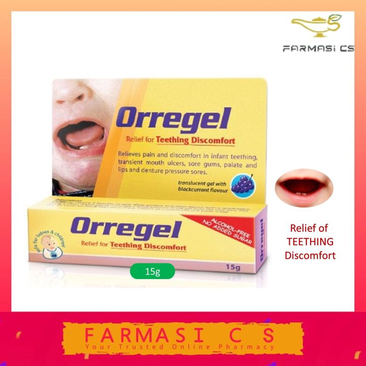 Orregel Relief for Teething Discomfort 15g EXP:01/2028 [ Blackcurrant ...