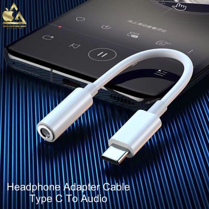 JR Adapter Sambungan Kabel Audio Type C To Audio Jack 3.5mm Converter ...