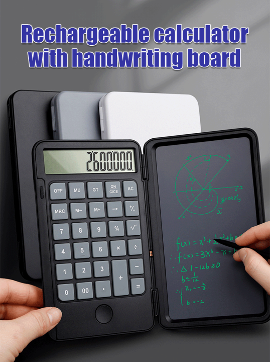 LCD handwriting rechargeable portable business office calculator ...