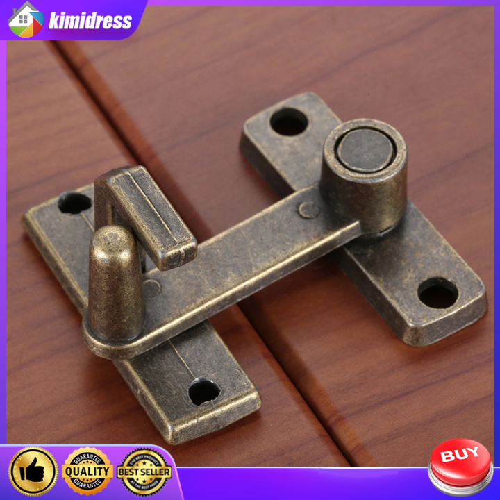 1 Set Bronze Guard Latch Bolt With Screws Sliding Doors Lock Handle ...