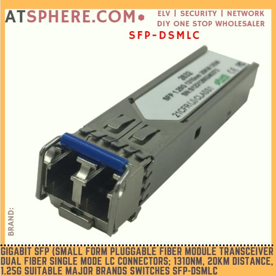 Gigabit SFP Fiber Module Transceiver Dual Fiber Single Mode LC ...