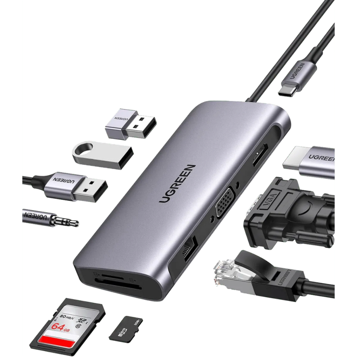 UGREEN (CM179/CM498) USB-C Hub 10 in 1 | Lazada.co.th UGREEN (CM179/CM498) USB-C Hub 10 in 1 | Lazada.co.th