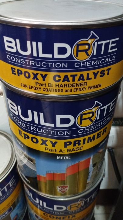 Buildrite Epoxy Primer With Catalyst 4Ltrs Gallon - - White | Lazada PH
