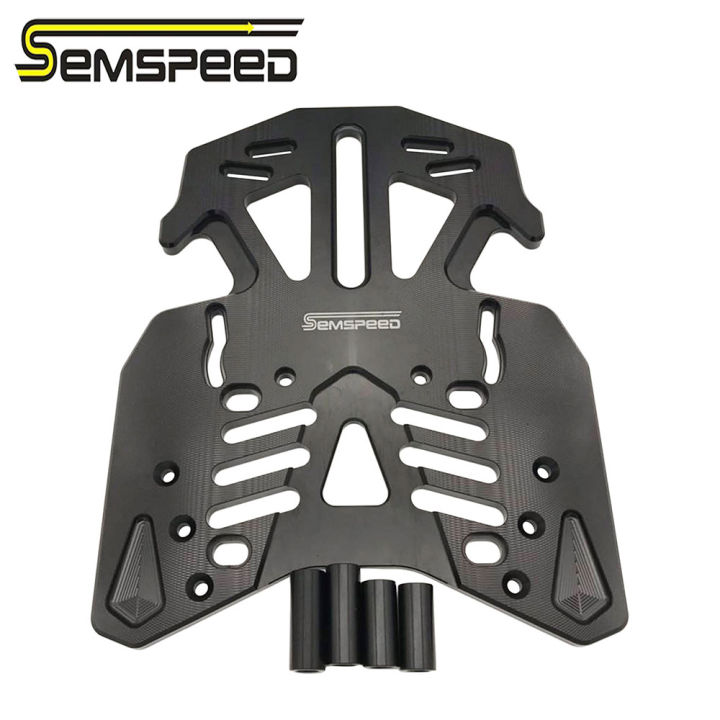 SEMSPEED Motorcycle Rear Luggage Rear Top Cargo Carrier Shelf Bracket ...