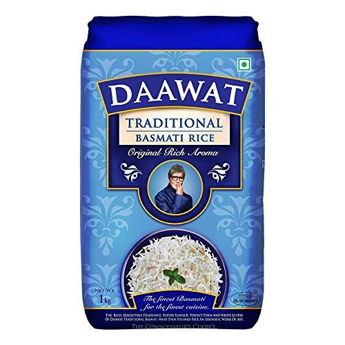 Daawat Traditional Basmati Rice - Original Rich Aroma From India - 1kg ...