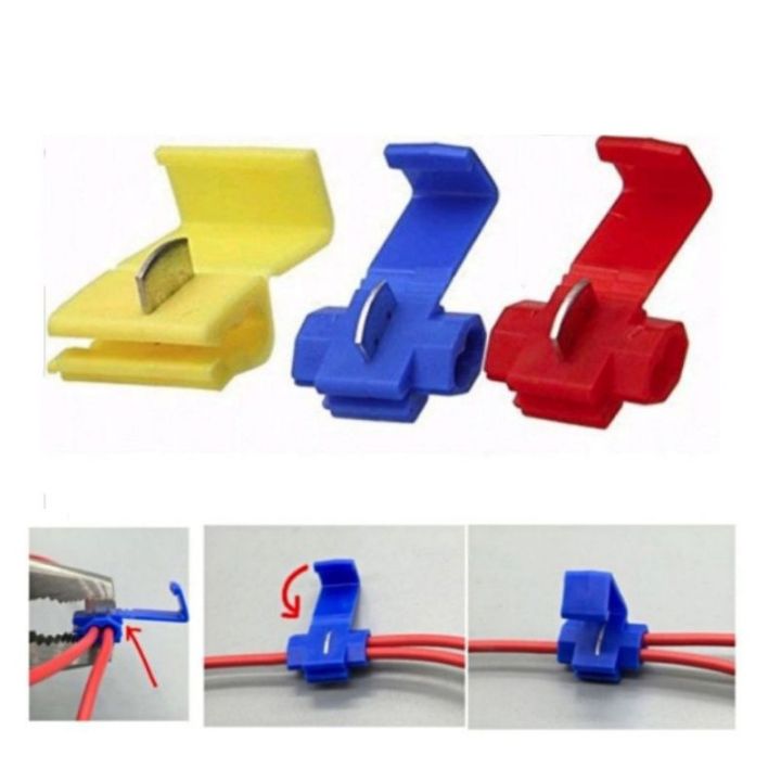 Car Wire Crimp Splitter Clip Scotch Lock Splice Quick Connection Wire ...