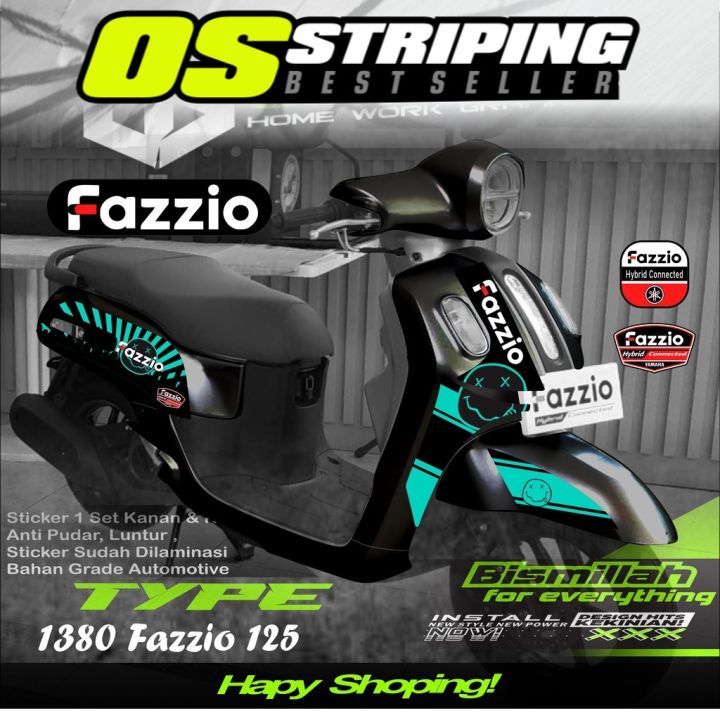 os 1380 Sticker Striping List Variasi Motor YAMAHA FAZZIO 125 Motif ...