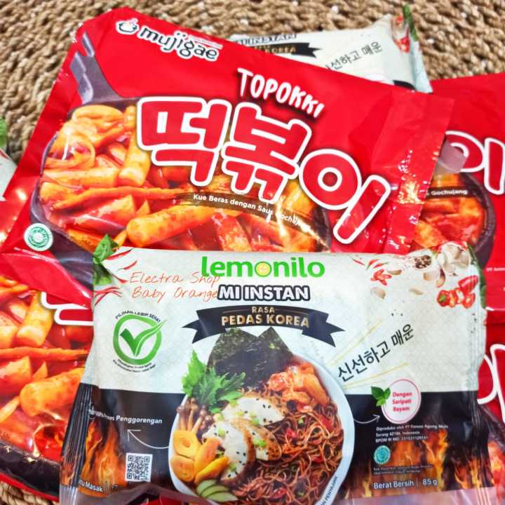 Lemonilo Pedas Korea + Topokki Paduan Pas Makanan Korean | Lazada Indonesia