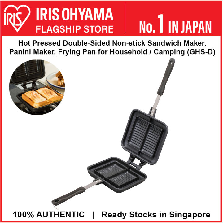IRIS Ohyama Hot Pressed Double-Sided Non-stick Sandwich Maker, Panini ... IRIS Ohyama Hot Pressed Double-Sided Non-stick Sandwich Maker, Panini ...