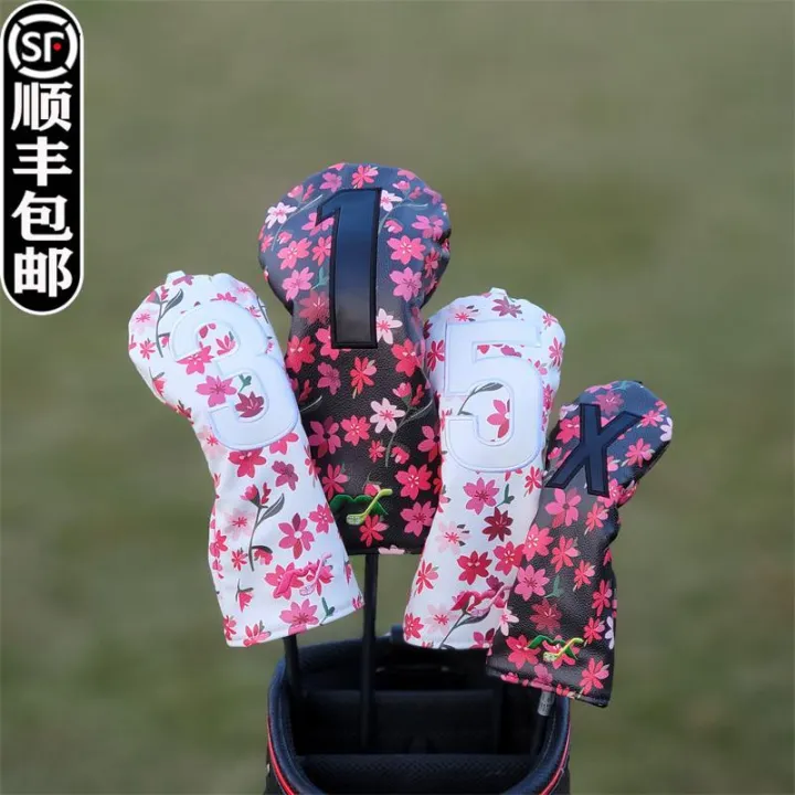 PEARLY GATES J.LINDEBERG FootJoy Titleist Sakura Golf Club Cover Head ...
