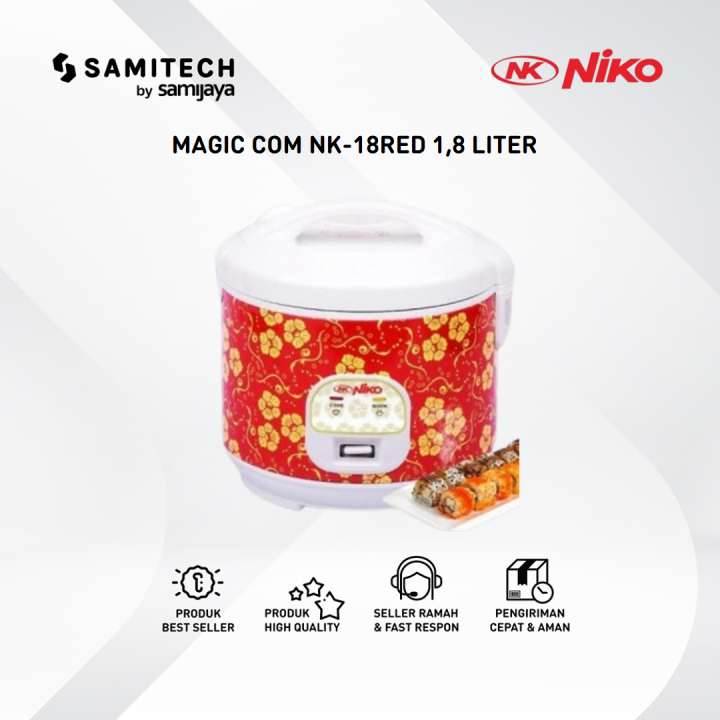 NIKO NK-18RED Magic Com 1.8L | Lazada Indonesia