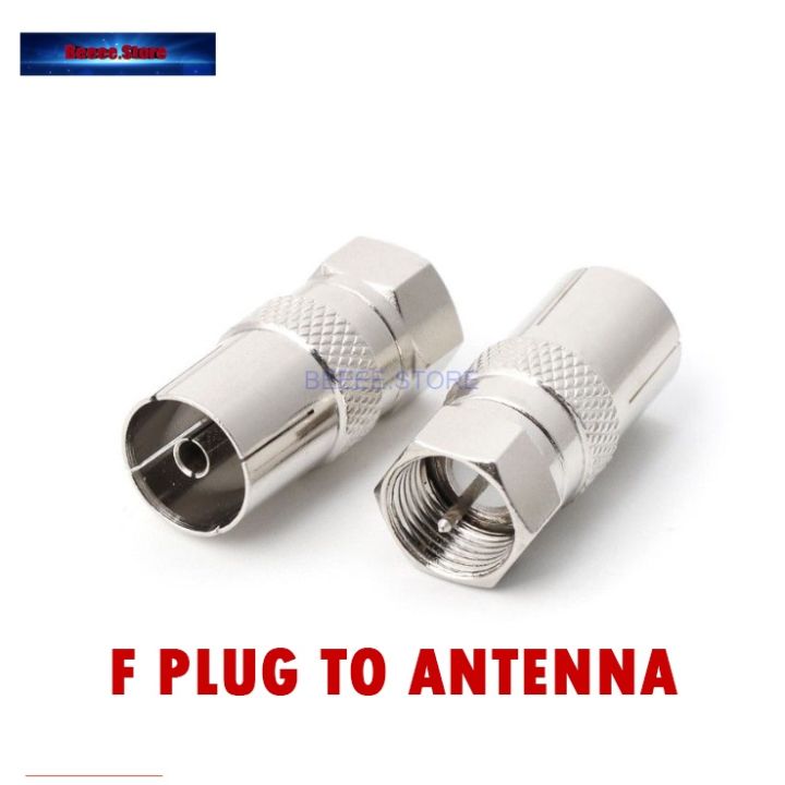 1PCS F PLUG(F) TO ANTENNA (F) 👍 F Female Socket to F Type Screw Female ...
