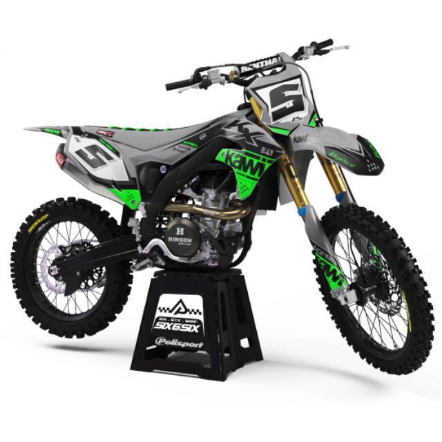 Decal Kx 250 hijau full body bisa custom bebas desain | Lazada Indonesia