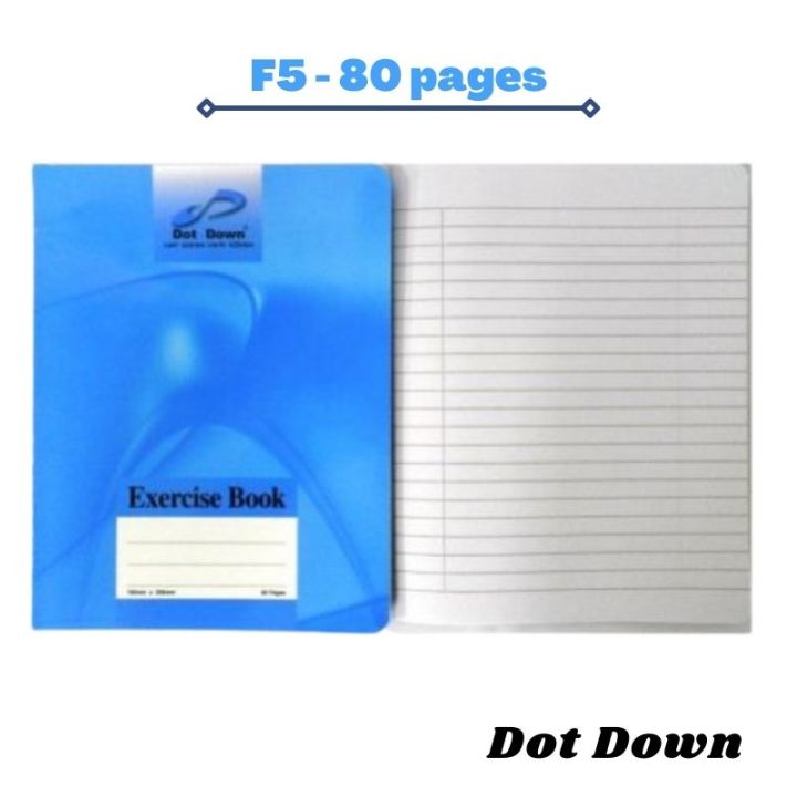 [1 book] F5 80 Pages Soft Card Cover Single Line Exercise Book/Note ...