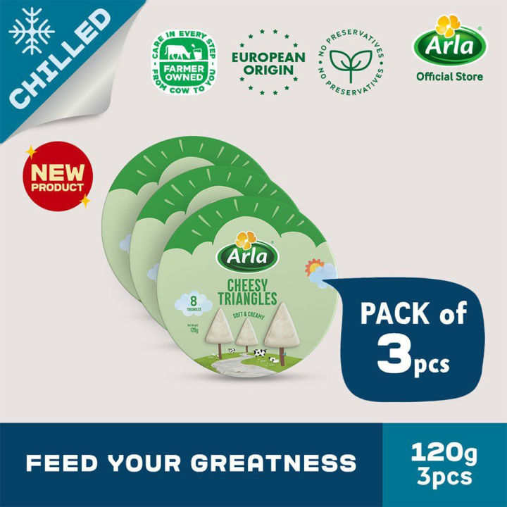 Arla Cheesy Triangles 120g 3-pack | Lazada PH