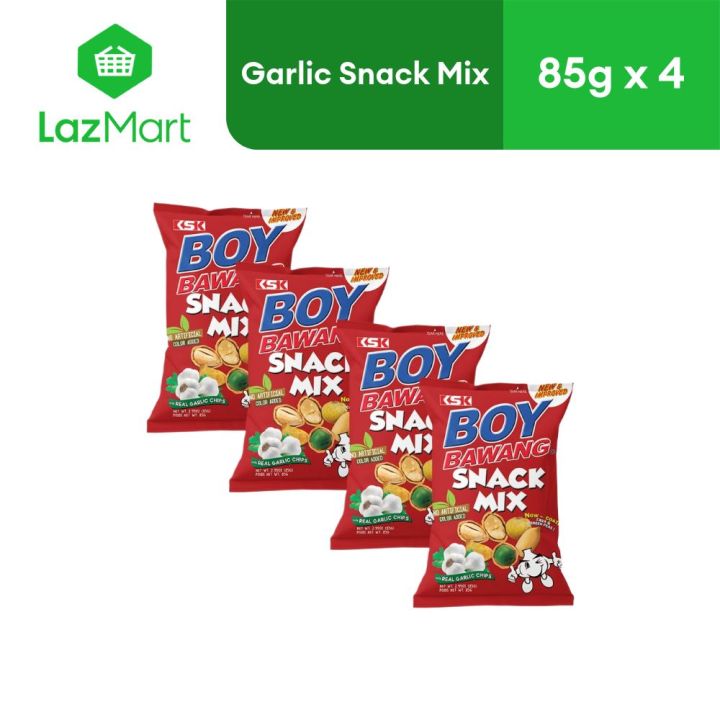 Boy Bawang Snack Mix 85g x 4 | Lazada PH