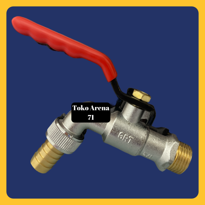 Kran Taman 1/2 Inch Kran Tembok GRT Kuningan Kran Air Keran Air 1/2 ...