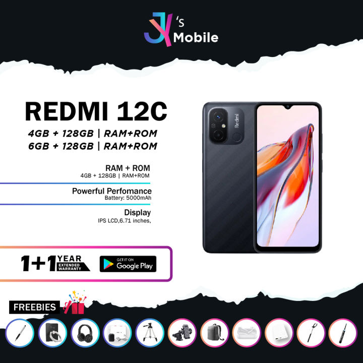 REDMI 12C [4GB RAM 128GB ROM] / [6GB RAM 128GB ROM] - Original XIAOMI ...