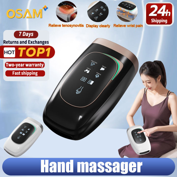 Electric Hand Massager with Airbag Pressure Hot Compress and Kneading ...