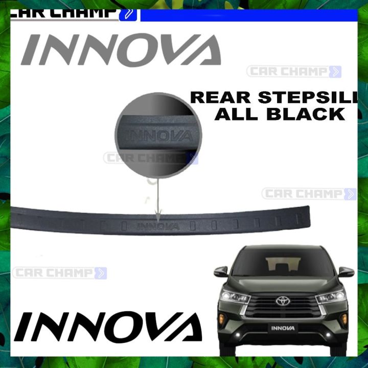 Toyota Innova 2016 to 2023 OEM Rear Stepsill All Black Black V2 2021 ...