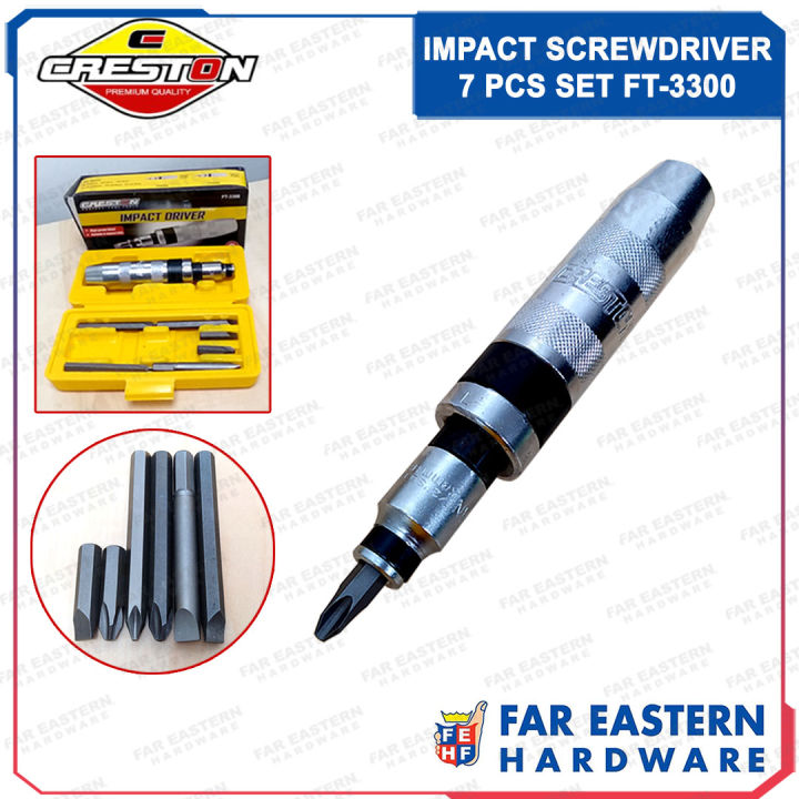 CRESTON Impact Screwdriver 7pcs Set FT-3300 CRHT | Lazada PH