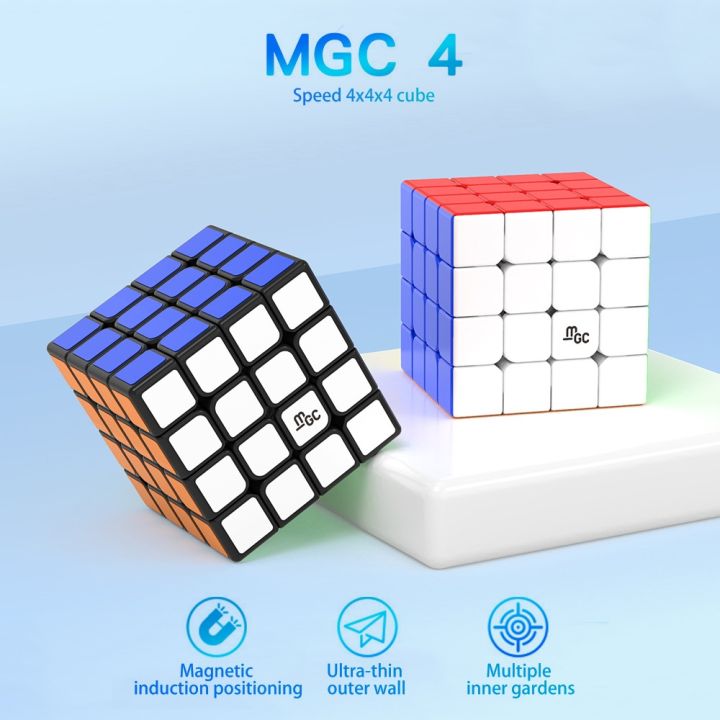 ☃☎ YJ MGC 4x4 M Magnetic Magic Speed Cube Stickerless Professional ...