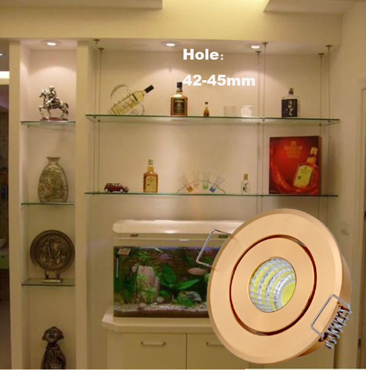 Mini COB Ceiling Light 3W Showcase kabinet perhiasan lampu LED Spot ...
