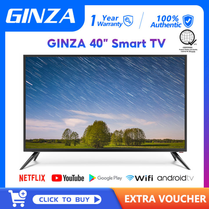 GINZA Smart TV 40 Inches TV Flat Screen Smart TV 43 inch smart led tv ...