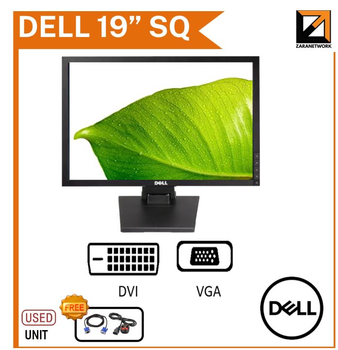 Dell 19 Monitor 19-inch Square,VGA-DVI | Lazada