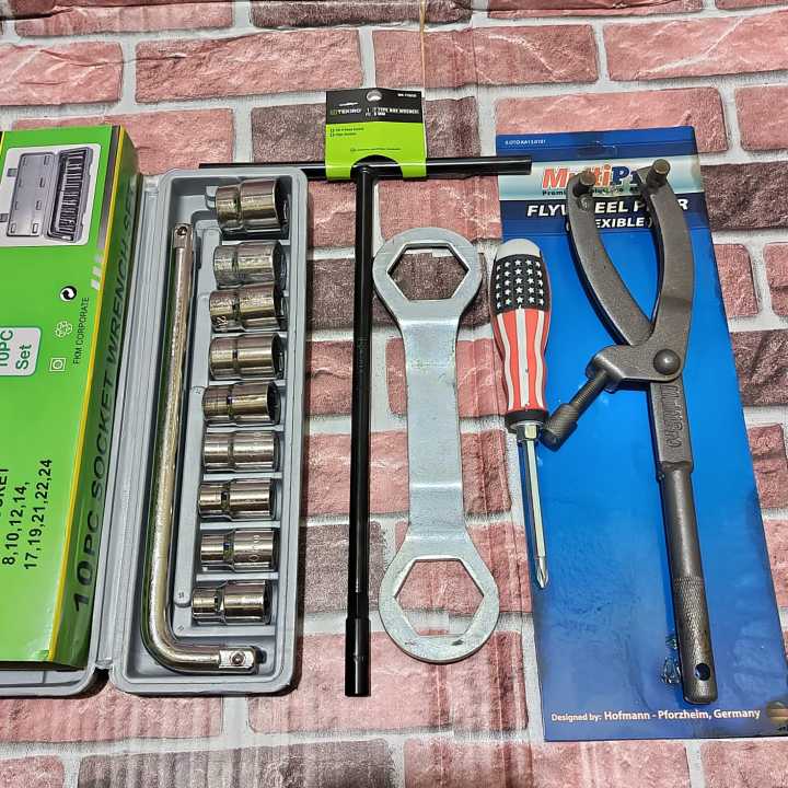 PROMO !!! Paket hemat 6pcs Kunci Tracker CVT +Kunci Pulley 39x41+ kunci ...