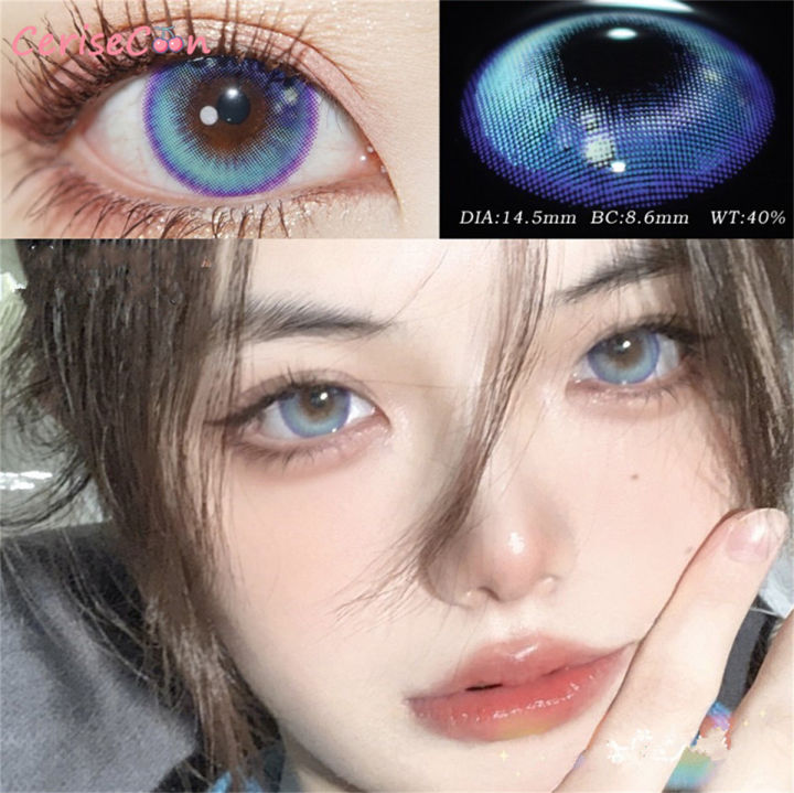 tears blue crazy natural makeup big small beauty pupil Contact Lenses ...