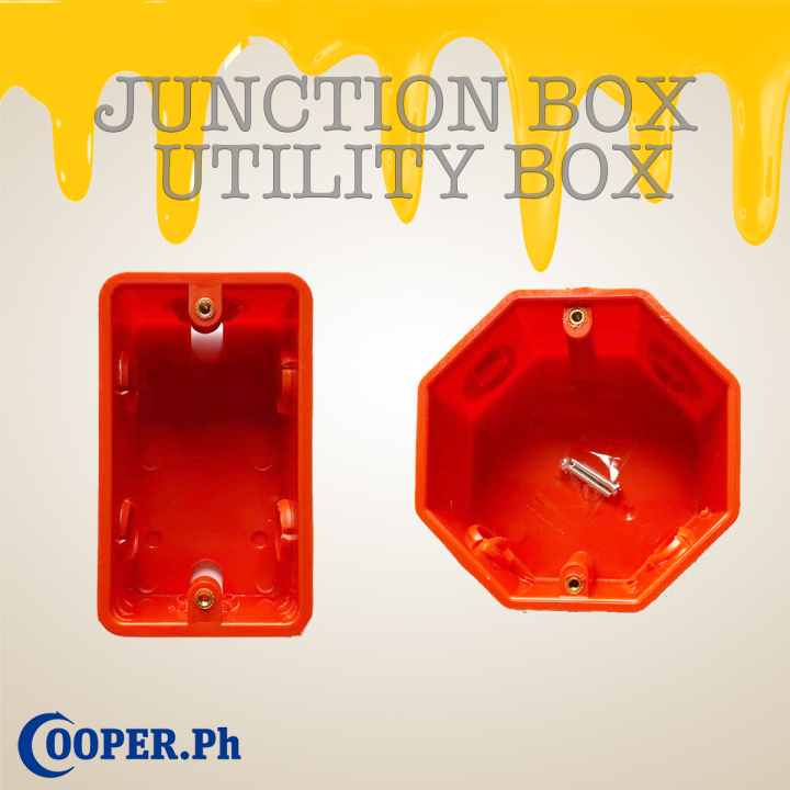 Utility box w/out screw and Junction box w/screw GOFLEX | Lazada PH