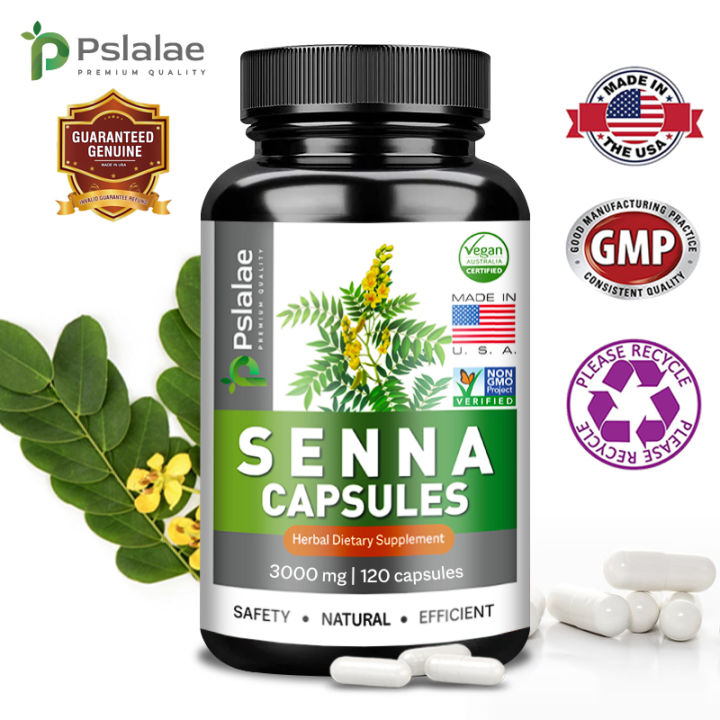 Senna Capsules Natural Senna Extract Gentle Nighttime Relief Occasional ...