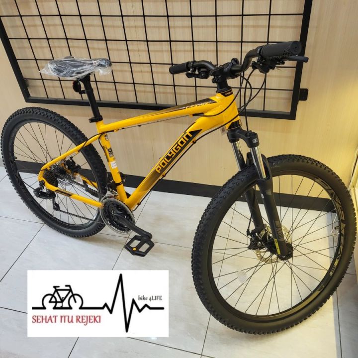 SEPEDA MTB POLYGON CASCADE 2 27.5" 3x7 SPEED SERIES TAHUN 2023 YELLOW ...
