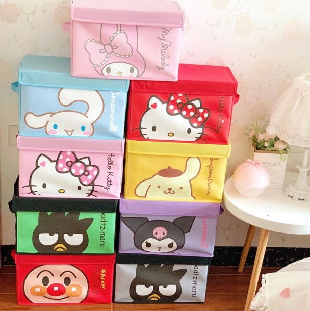 рџ рџћѓ Pu Leather Storage Box Organizer рџћѓ Stackable Storage Box Hello Kitty