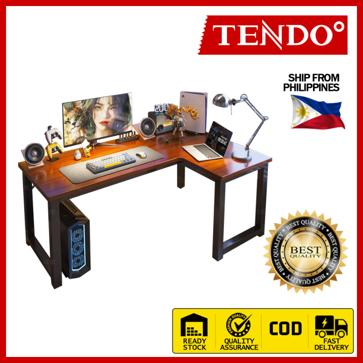 TENDO Computer Table L Shaped Table Practical Study Work Desk Modern ...