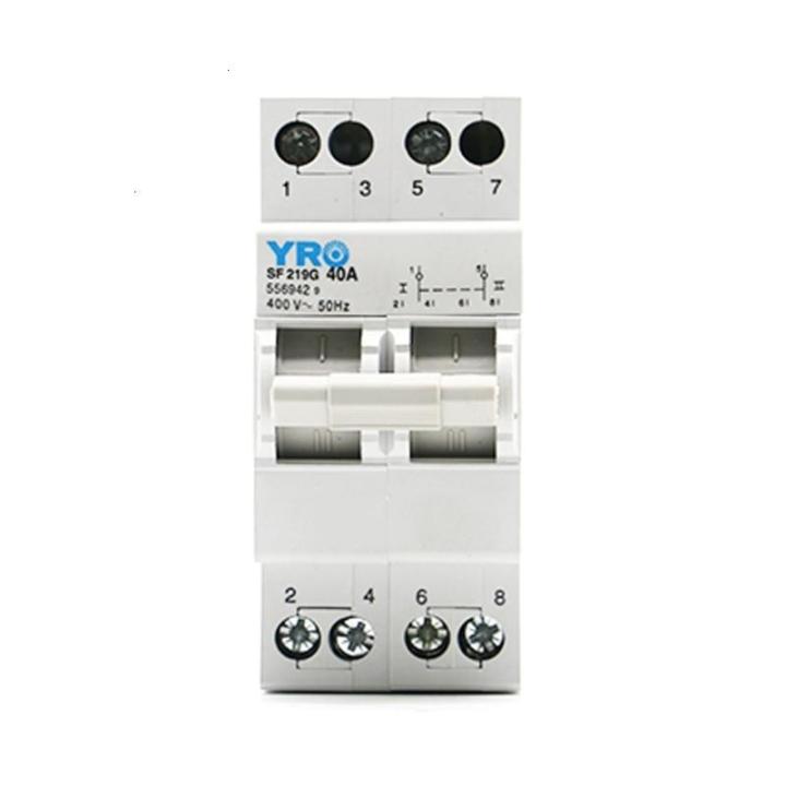 Cylindrical Fuse Holder Fuse Base DIN Rail Mount 40A 230V 2P Easy ...