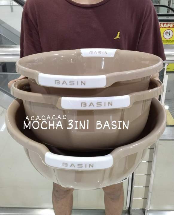 3-in-1 plastic Basin, Palanggana Aesthetic Set | Lazada PH