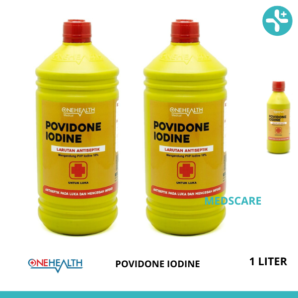 Betadine Obat Merah Untuk Luka Cairan Antiseptik 1000 ml Onehealth ...